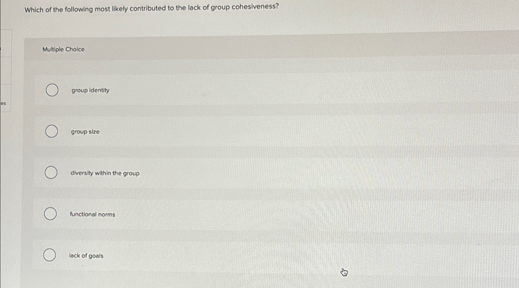 Solved Which of the following most likely contributed to the | Chegg.com