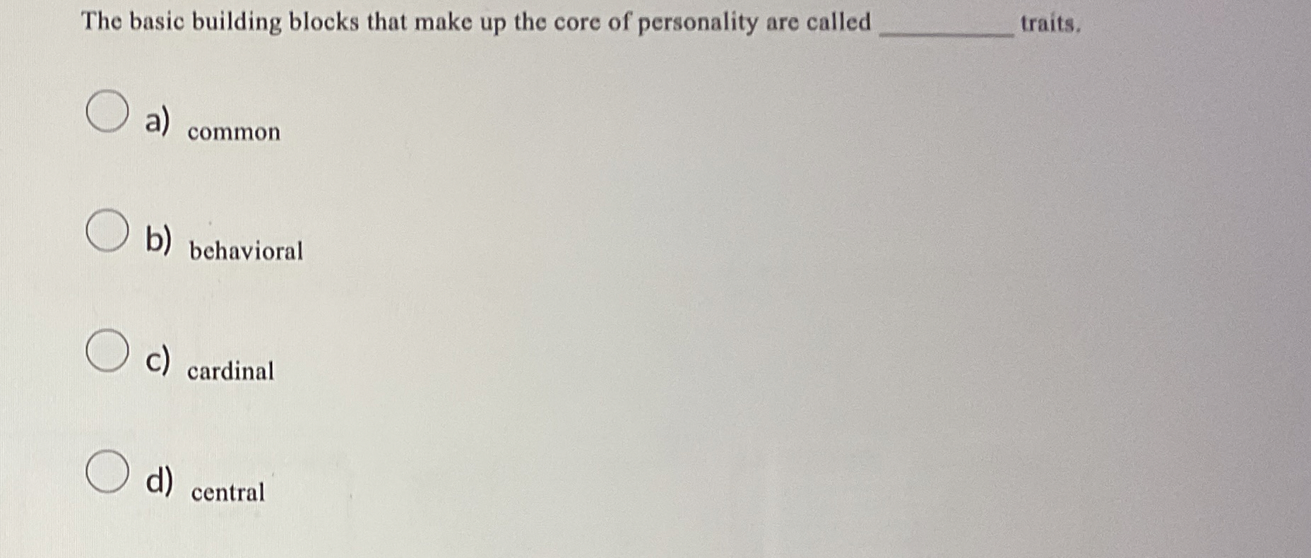 Solved The basic building blocks that make up the core of | Chegg.com