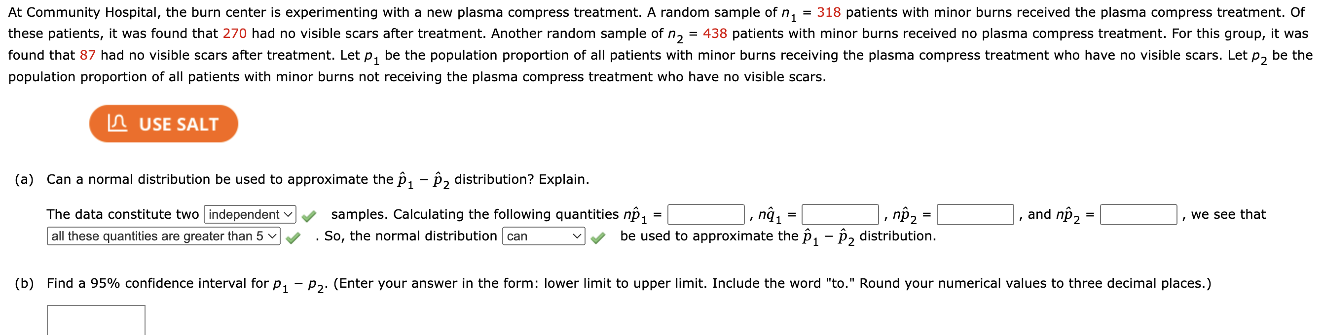Solved population proportion of all patients with minor | Chegg.com