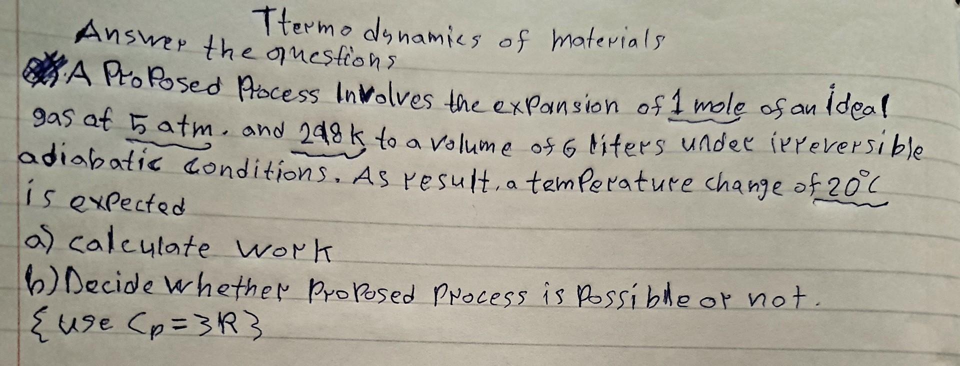 Solved it's thermodynamics of materials please solve it like | Chegg.com Solved it's thermodynamics of materials please solve it like | Chegg.com