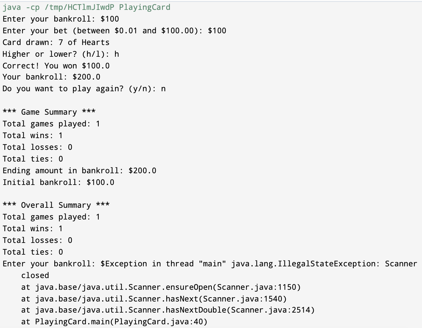 Solved I have identified a bug that causes the program to | Chegg.com