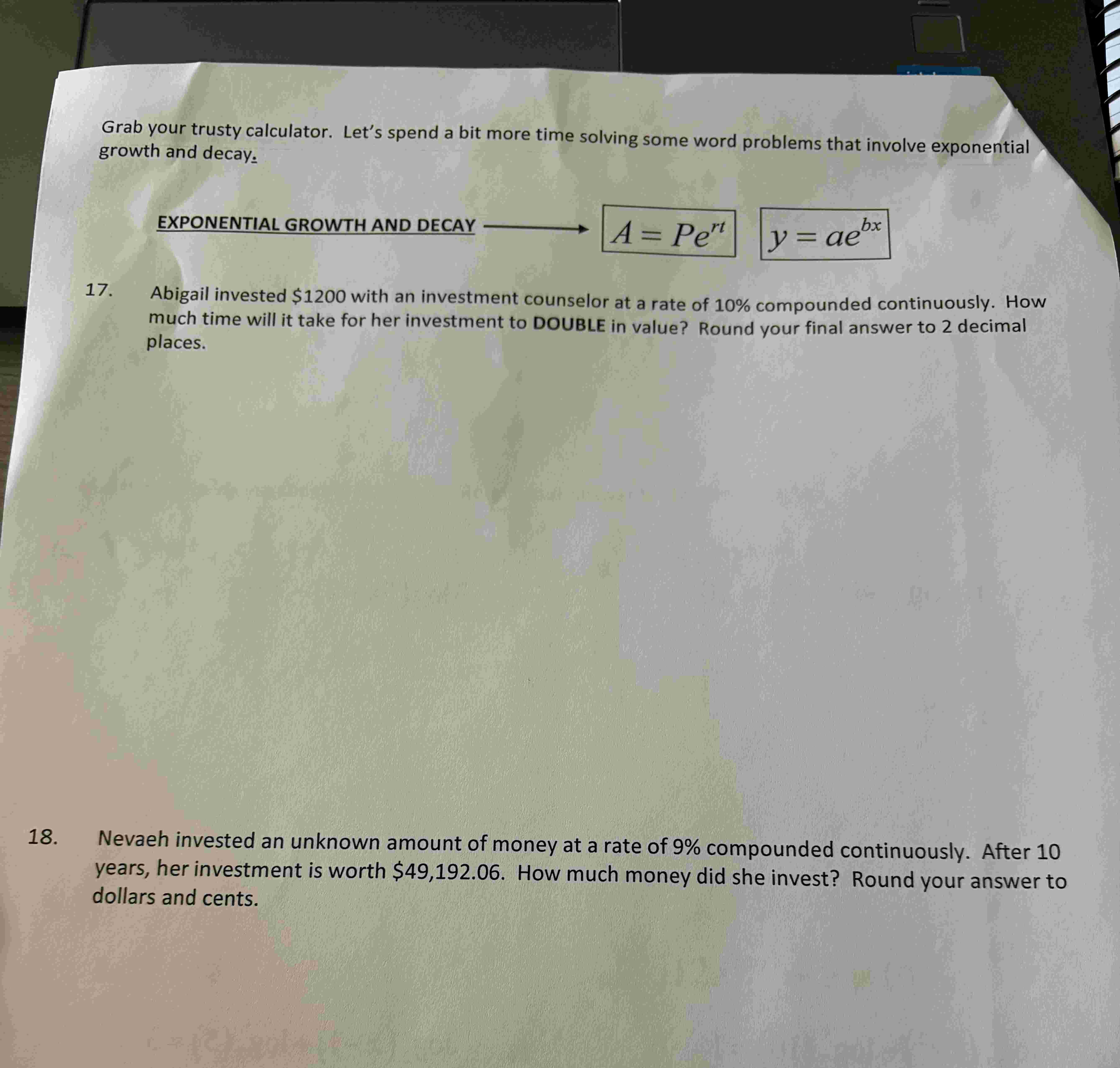 Solved Grab your trusty calculator. Let's spend a bit more | Chegg.com