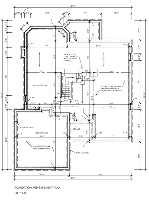 Solved Calculate the following linear feet of footing forms | Chegg.com