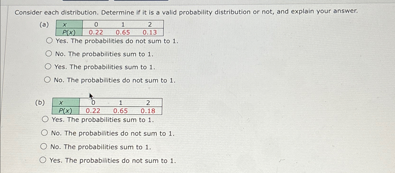 Solved Consider each distribution. Determine if it is a | Chegg.com
