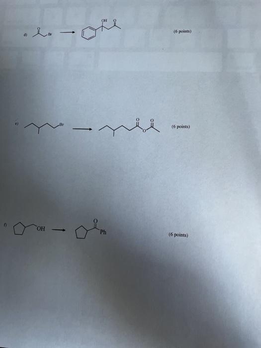 Solved Propose a multistep synthetic sequence to carry out | Chegg.com