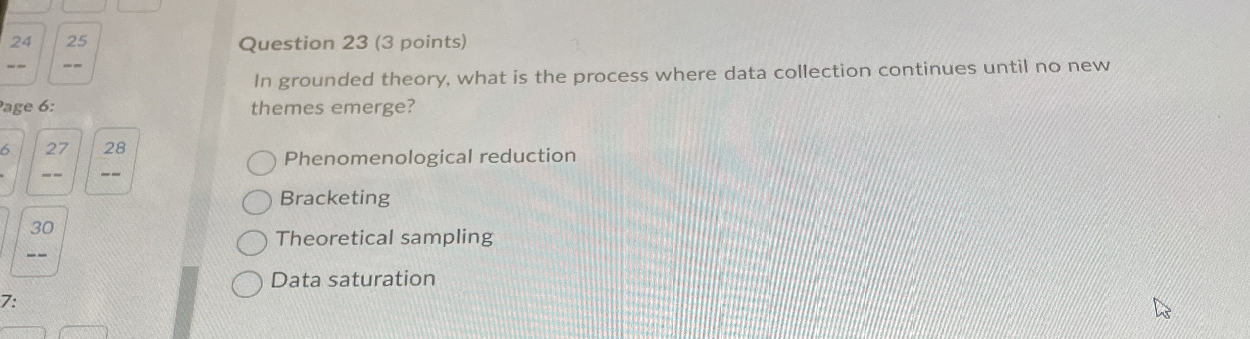 Solved 2425Question 23 (3 ﻿points)In grounded theory, what | Chegg.com