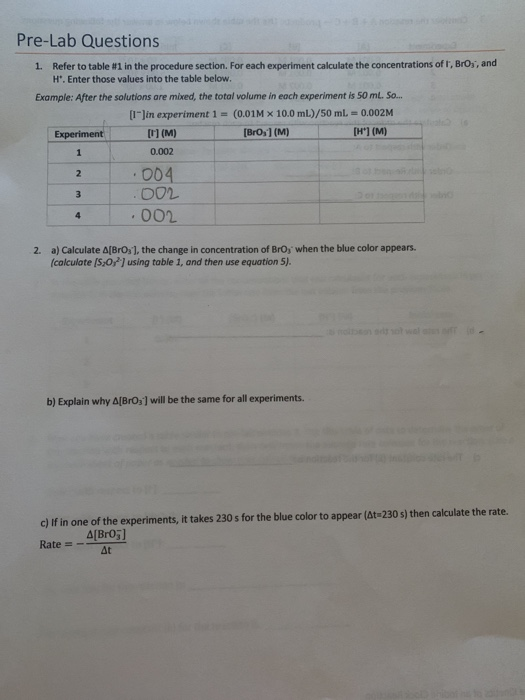 Solved Pre-Lab Questions 1. Refer to table it in the | Chegg.com