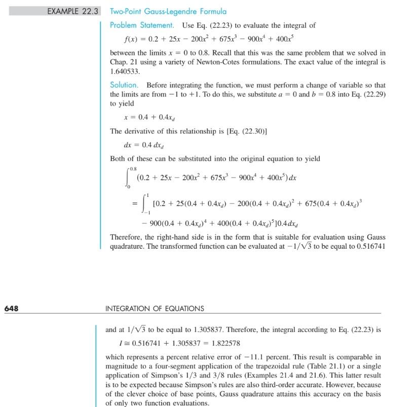 Solved can you show me how to get the solve the integration | Chegg.com