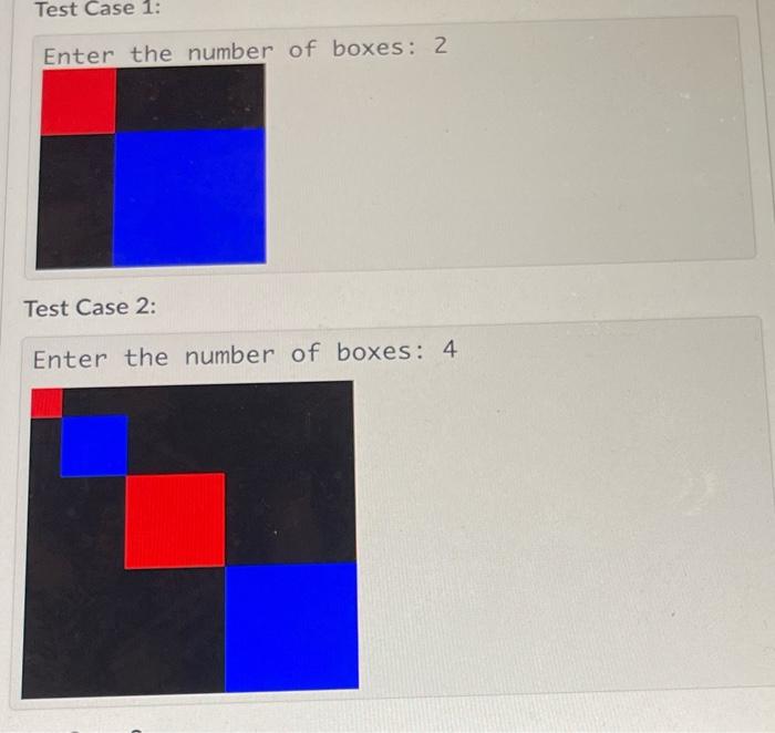 Solved Write a program to create and display a pattern of | Chegg.com