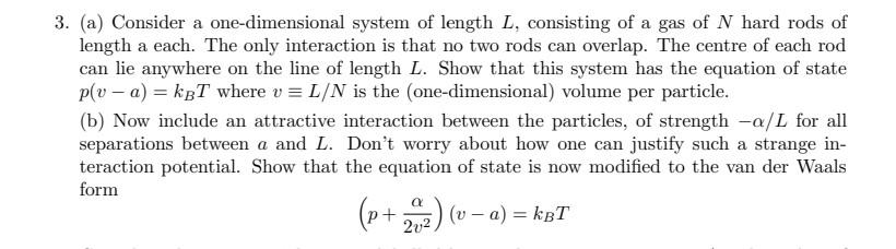 Solved 3. (a) Consider a one-dimensional system of length L, | Chegg.com