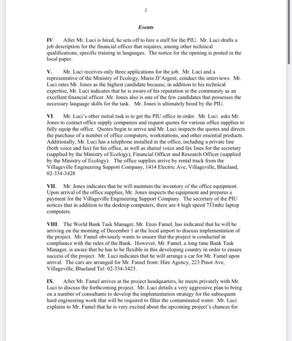 Solved FraUd AND CorruPtion CASE StUDY Background The | Chegg.com