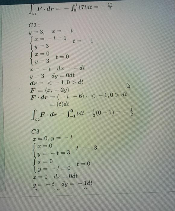 Solved in calc 3 my professor used parametrization to solve | Chegg.com