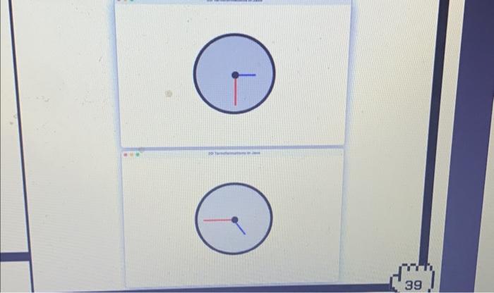 Solved Draw a clock with a 'minute hand' and an 'hour hand' | Chegg.com