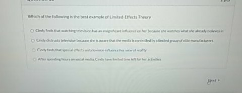 Solved Which of the following is the best example of Limited | Chegg.com