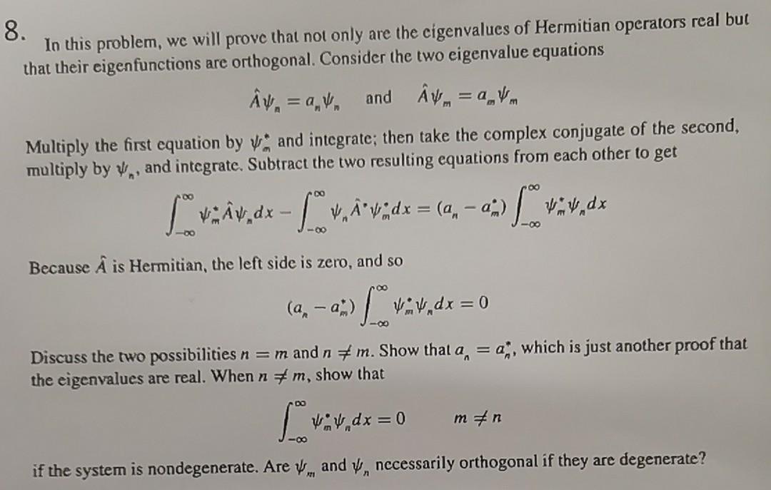 Solved 8. In this problem, we will prove that not only are | Chegg.com