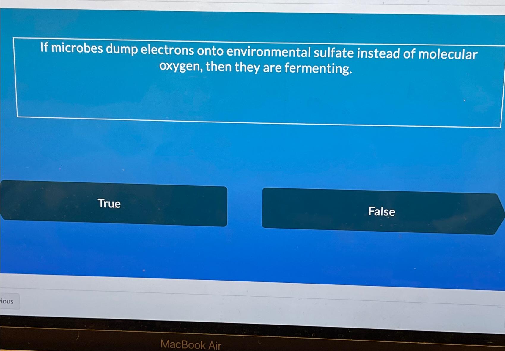 Solved If microbes dump electrons onto environmental sulfate | Chegg.com
