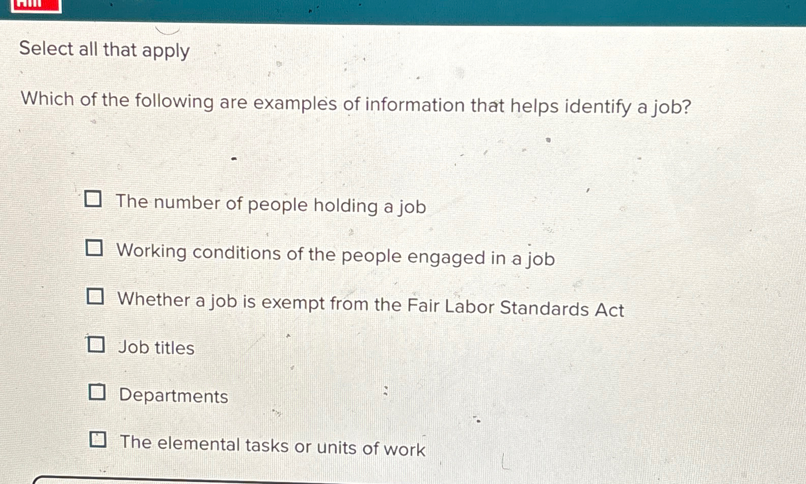 Solved Select all that applyWhich of the following are | Chegg.com