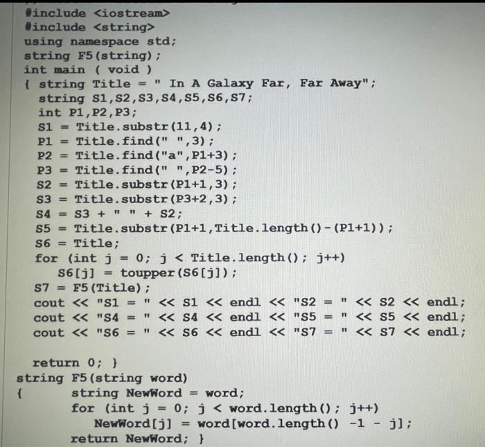 Solved Include Include Using Namespace Std String F5 0671