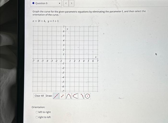 Solved Graph The Curve For The Given Parametric Equations By