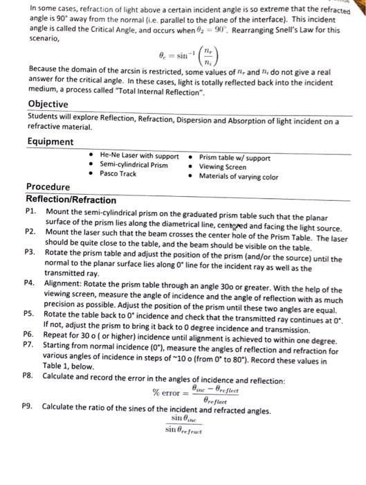 Solved Lab 13 Reflection & Refraction Introduction The speed | Chegg.com