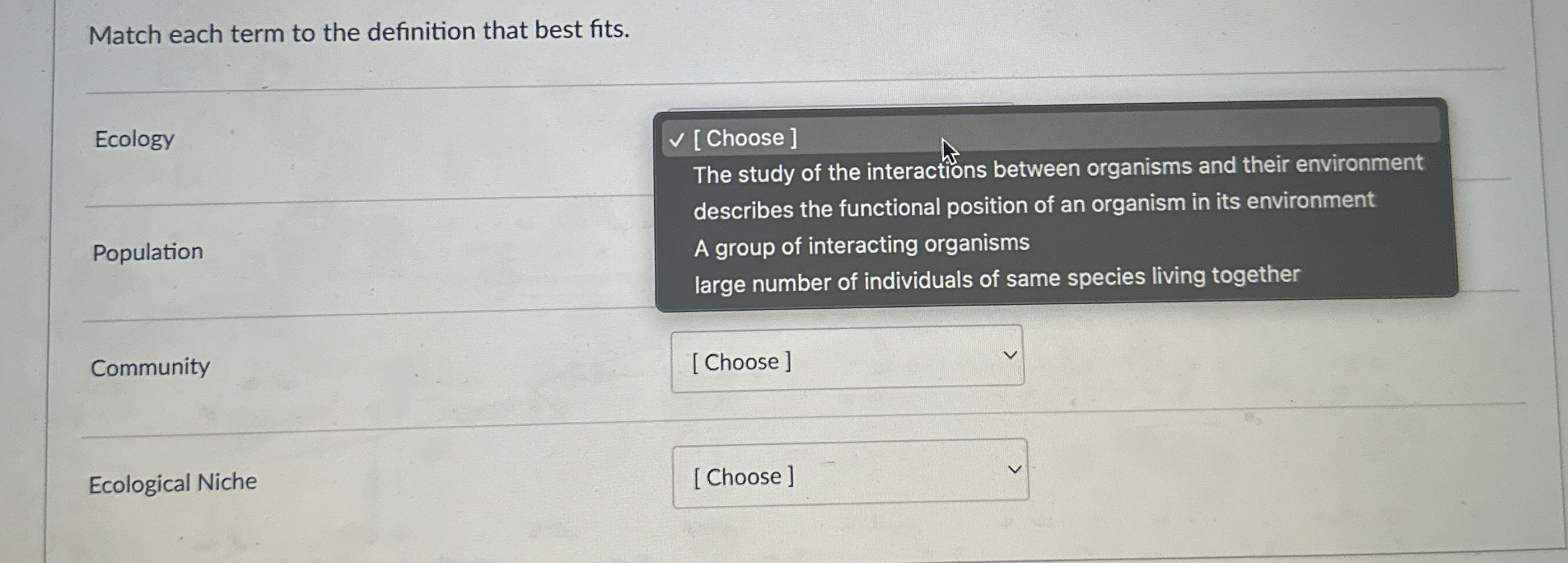 Solved Match each term to the definition that best | Chegg.com | Chegg.com