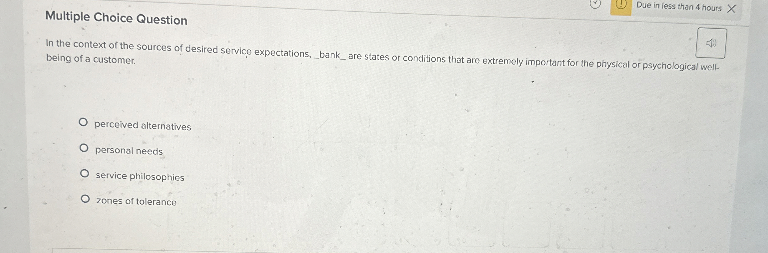 Solved Due in less than 4 ﻿hoursMultiple Choice QuestionIn | Chegg.com