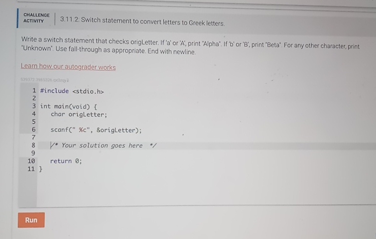 Solved CHALLENOEAcTivirY3.11.2. ﻿Switch statement to convert | Chegg.com