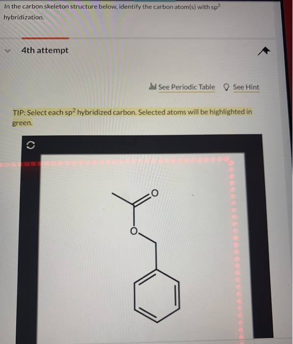 Solved In the carbon skeleton structure below, identify the | Chegg.com