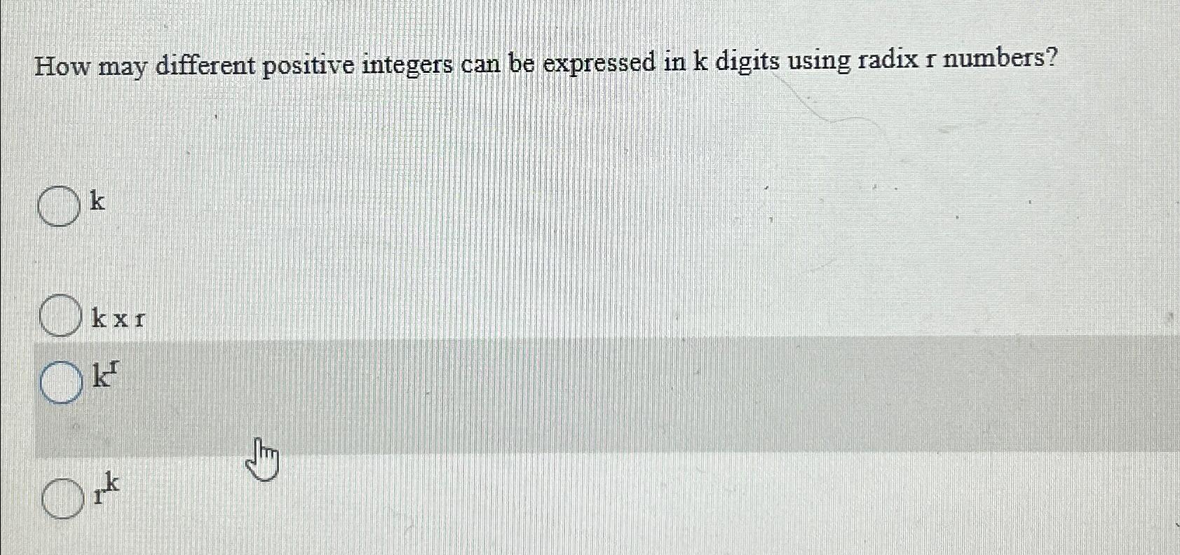 Solved How may different positive integers can be expressed | Chegg.com