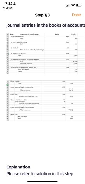 journal entries in the books of accounts: Explanation | Chegg.com