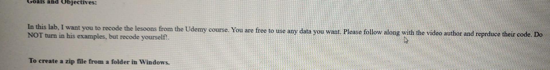 In this lab, I want you to recode the lesoons from | Chegg.com