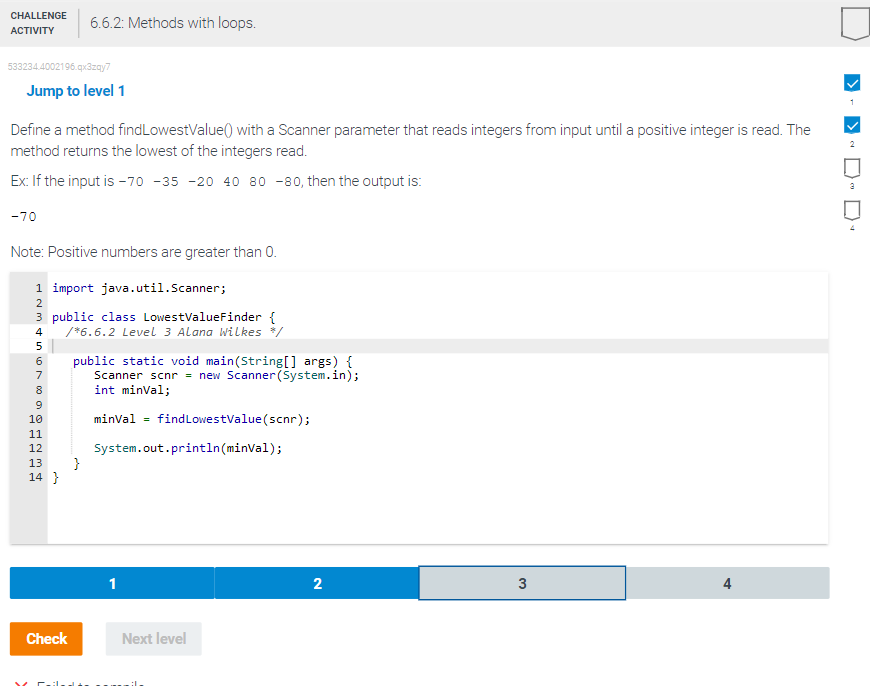 Solved Jump to level 1Define a method findLowestValue() | Chegg.com