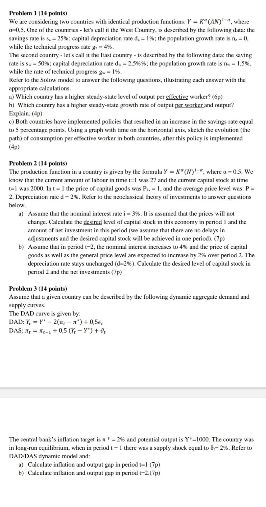 Solved Problem 1 (14 points) We are considering two | Chegg.com