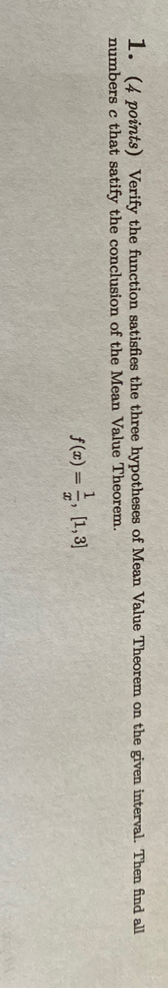 Solved Verify the function satisfies the three hypotheses of | Chegg.com