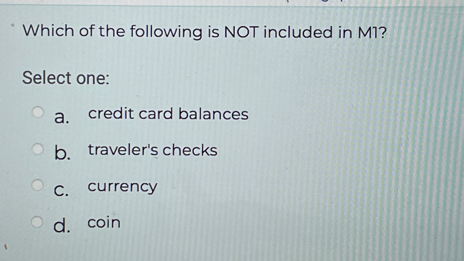 Solved Which of the following is NOT included in MI?Select | Chegg.com