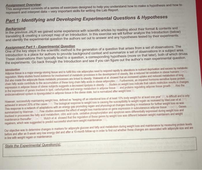 Solved Assignment Overview: This assignment consists of a | Chegg.com