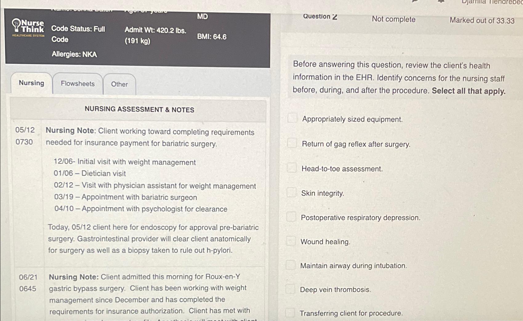 Solved Code Status: FullCodeMDQuestion 2Not completeMarked | Chegg.com