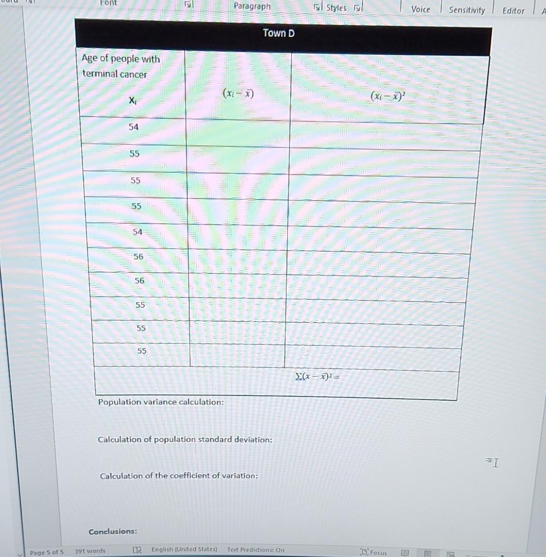 Solved Standard Deviation For Ungrouped Data Astatistical