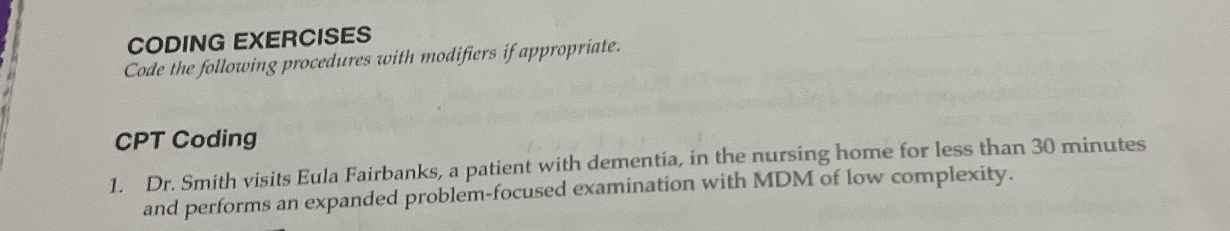CODING EXERCISESCode the following procedures with | Chegg.com