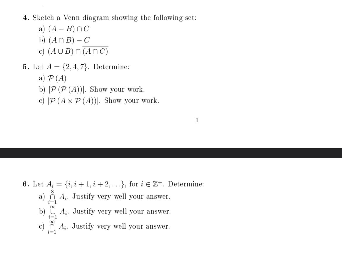 Solved Please answer all parts.Sketch a Venn diagram showing | Chegg.com
