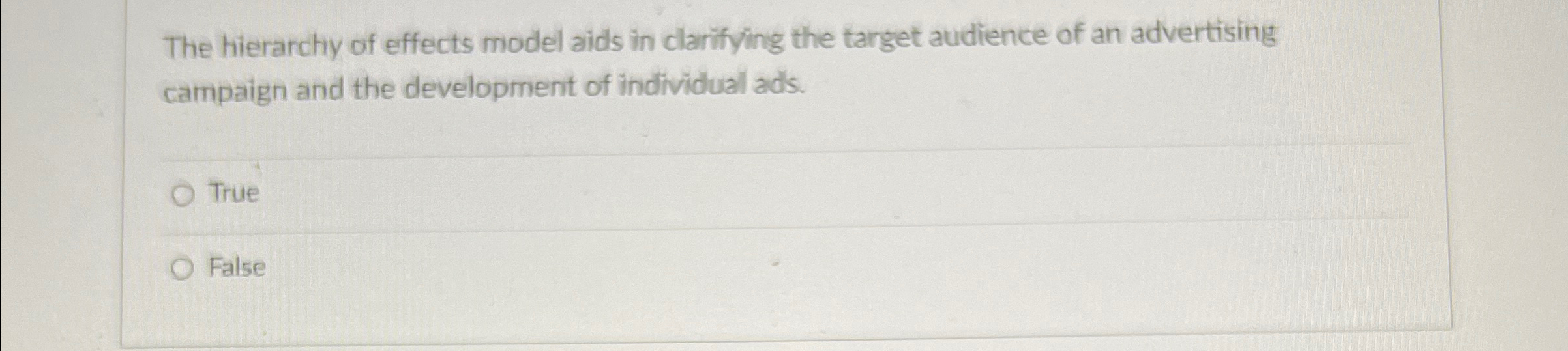 Solved The hierarchy of effects model aids in clarifying the | Chegg.com