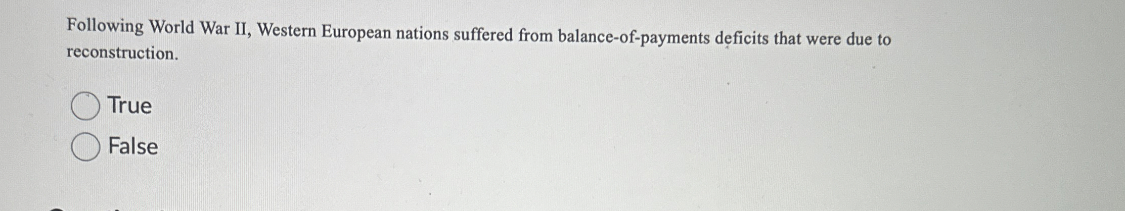 Solved Following World War II, ﻿Western European nations | Chegg.com