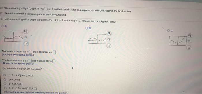Solved (a) Use a graphing utility to graph f(x)=x2-3x+2 on | Chegg.com