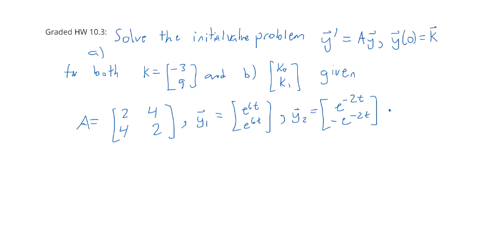 Solved Graded HW 10.3: Solve the initialvalue problem | Chegg.com