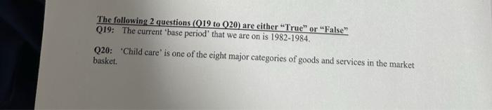 Solved The following 2 questions (Q19 to Q20) are either | Chegg.com