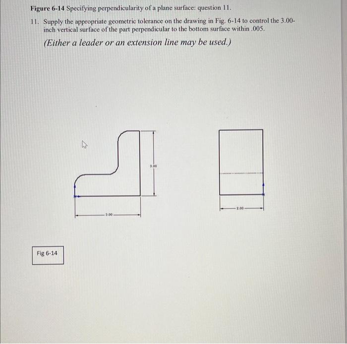 Solved Figure 6-14 Specifying perpendicularity of a plane | Chegg.com