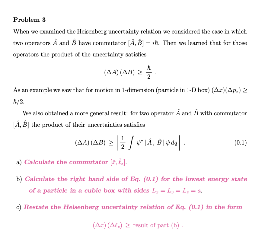 Solved Problem 3 ﻿View IMAGE, please answer all partsWhen we | Chegg.com