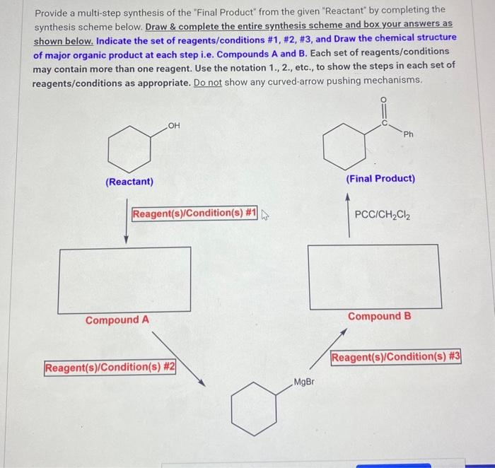 Solved Provide a multi-step synthesis of the "Final Product" | Chegg.com