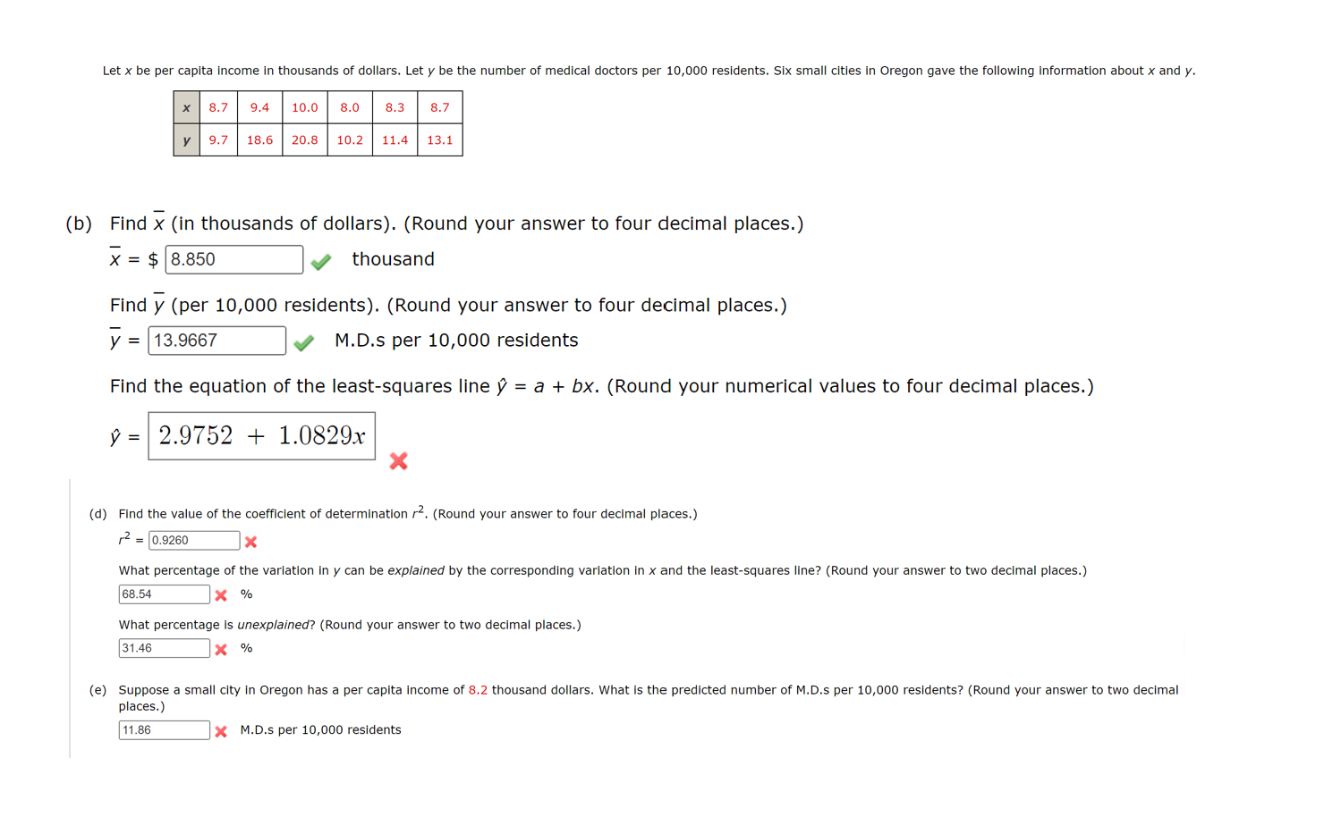 Solved (d) ﻿Find the value of the coefficient of | Chegg.com