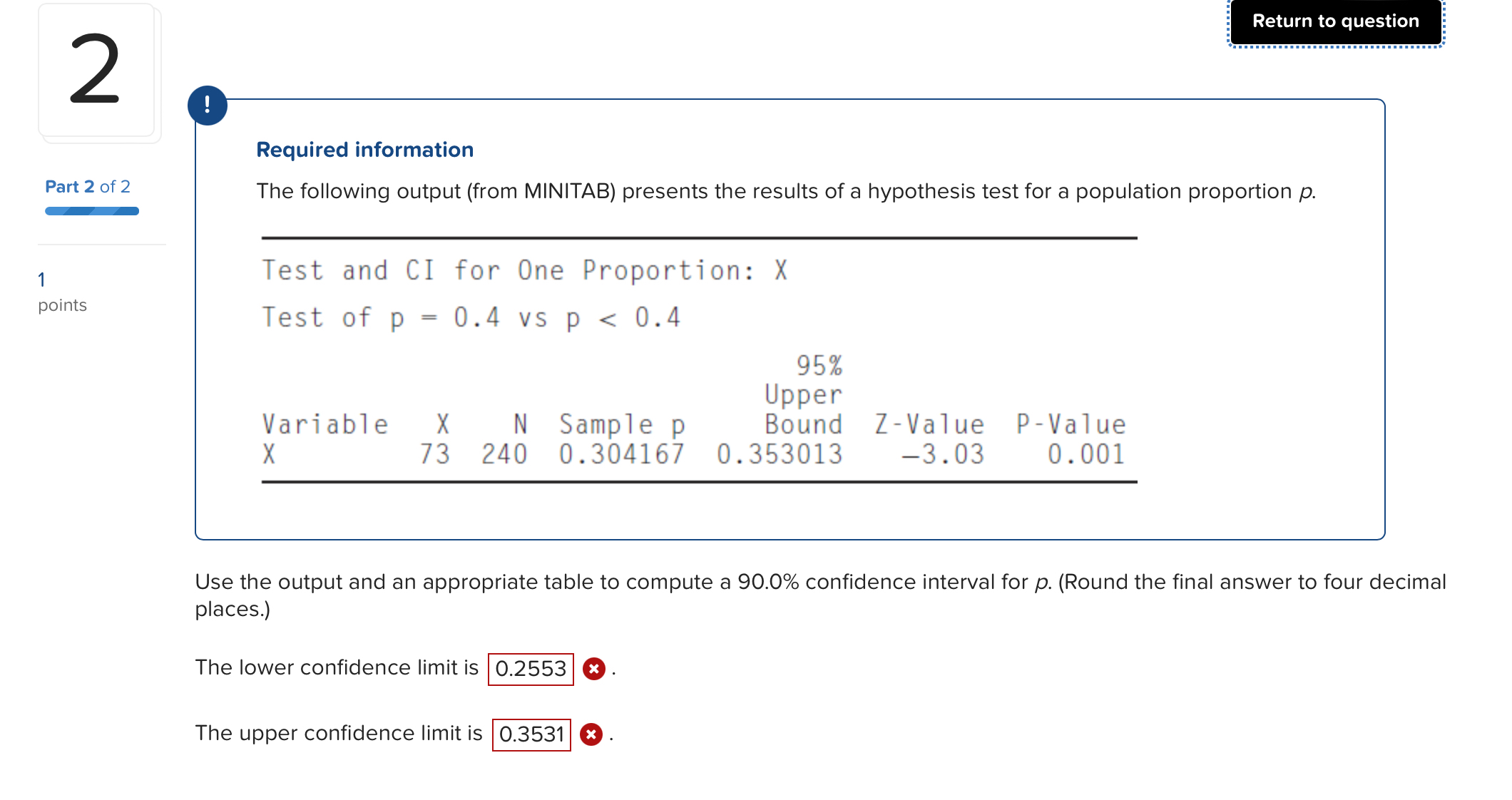Solved Return to questionPart 2 of 2Required informationThe | Chegg.com Solved Return to questionPart 2 of 2Required informationThe | Chegg.com